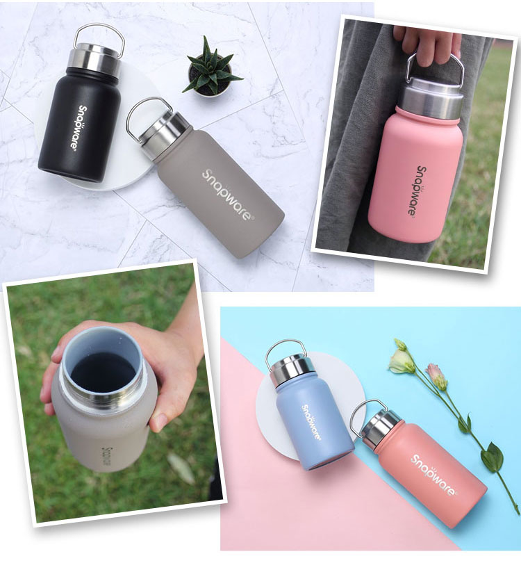 【CorelleBrands 康寧餐具】陶瓷304不銹鋼真空保溫瓶(820ml-粉色) - 全聯全電商