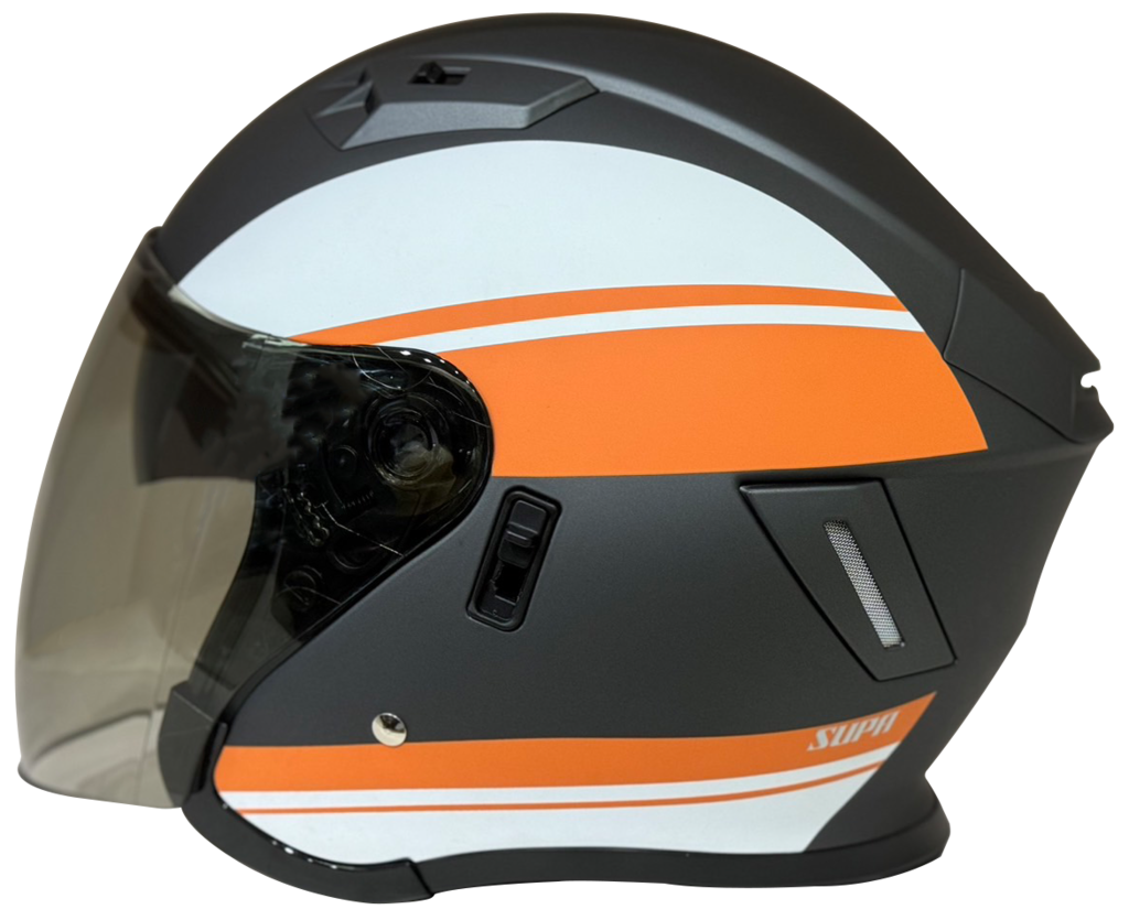 【SUPA】雙層鏡3/4安全帽-風翼(422/消光暗岩灰XXL) - 全聯全電商